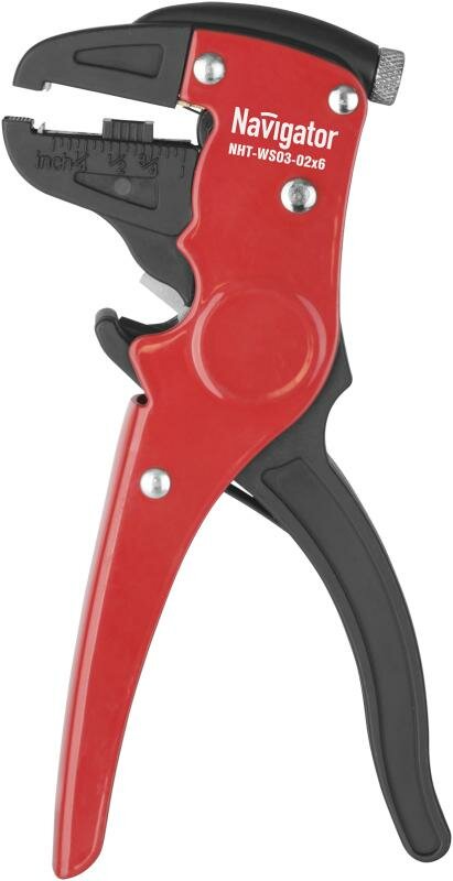 Съемник изоляции Navigator NHT-WS03-02х6, регулируемый, двусторонний