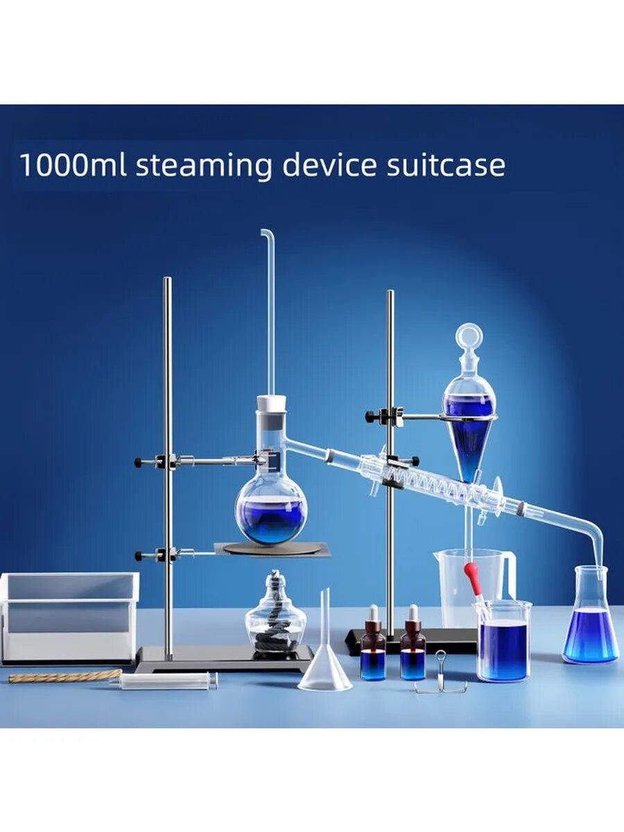 Стеклянный дистиллятор (1000 мл — простой)
