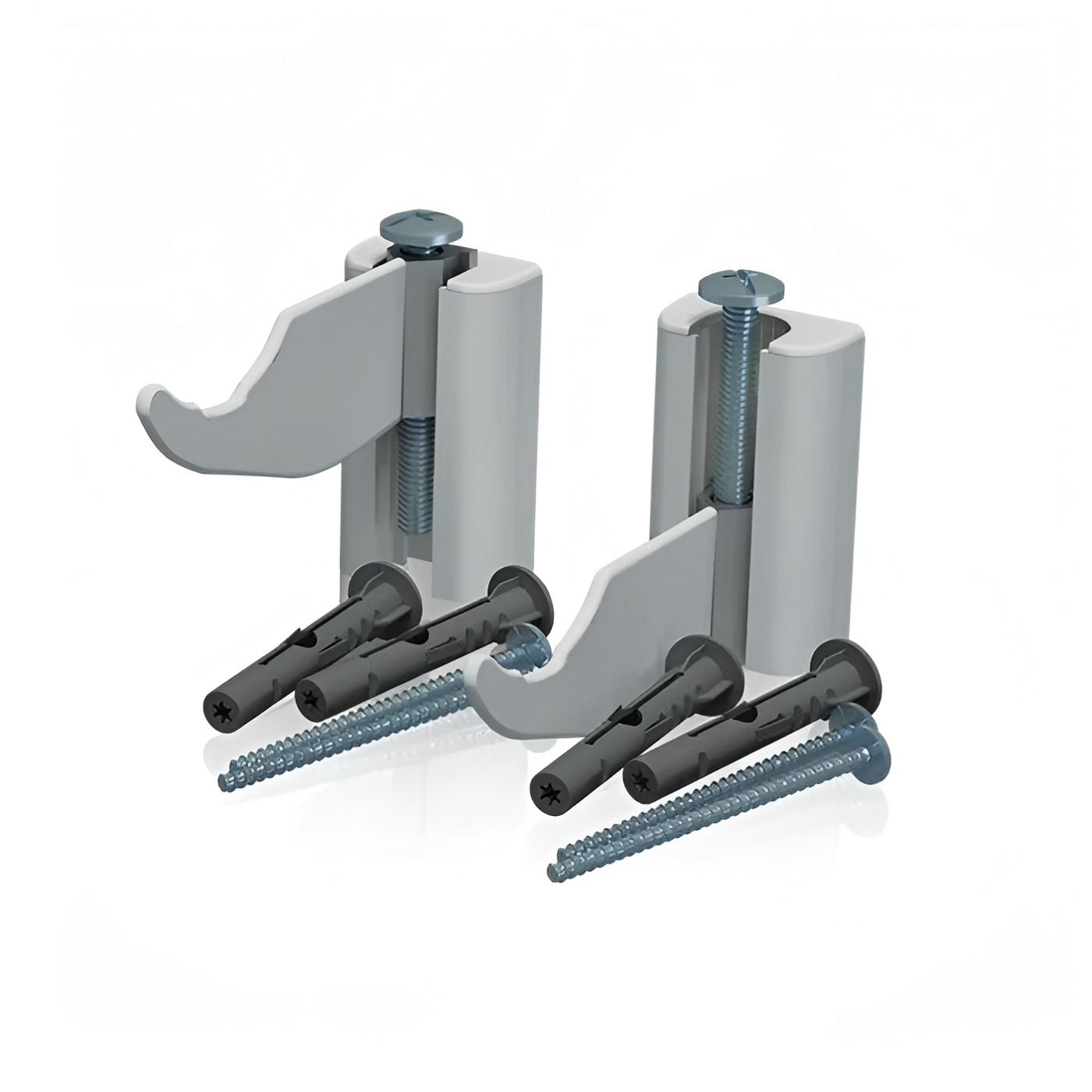 ASKON Кронштейн для секционных радиаторов регулируемый серый (комплект 2шт)