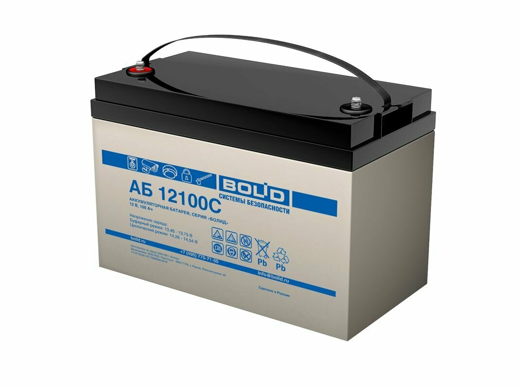 Аккумулятор 12 В, 100 А*ч (АБ 12100С)