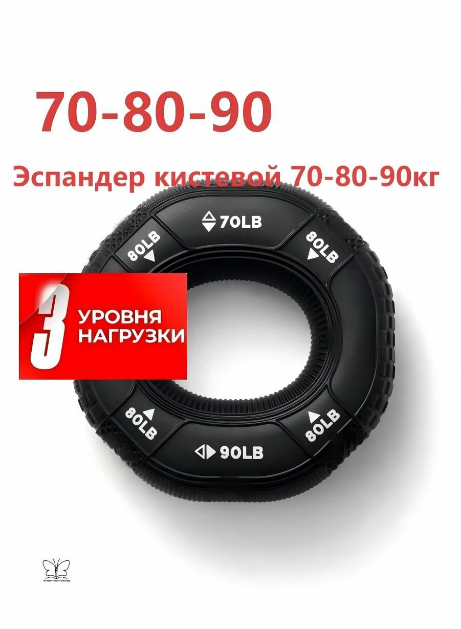 Эспандер кистевой для рук 70-80-90кг(90)черное