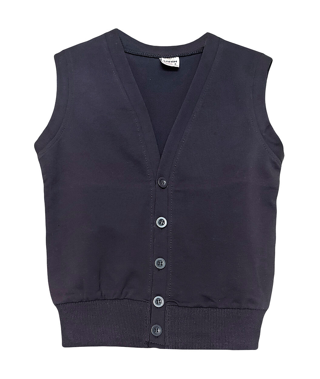 Школьный жилет Трикотажный жилет на пуговицах для мальчиков