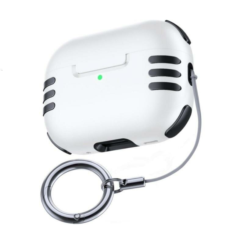 Прочный чехол для наушников с карабином, Белый