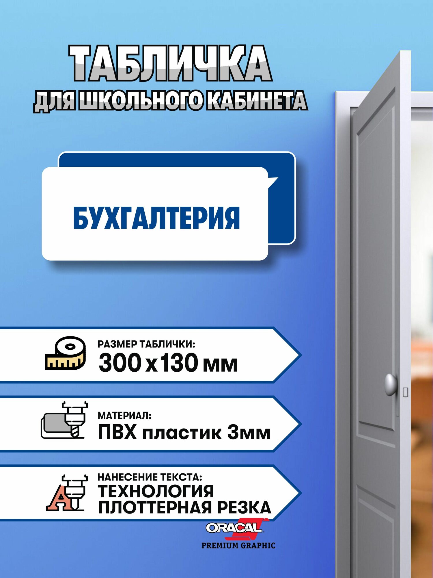 Табличка школьного кабинета