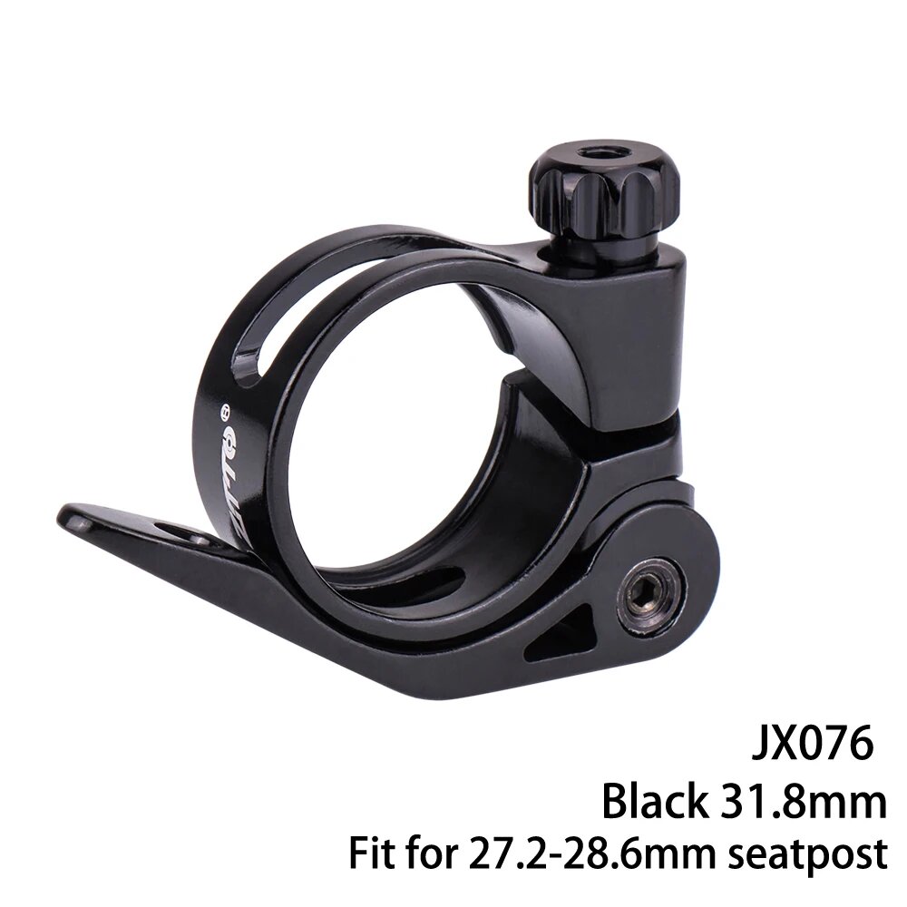 ZTTO зажим для подседельного штыря велосипеда 28,6/31,8/34,9 мм черный Черный, JX076 Black 31.8