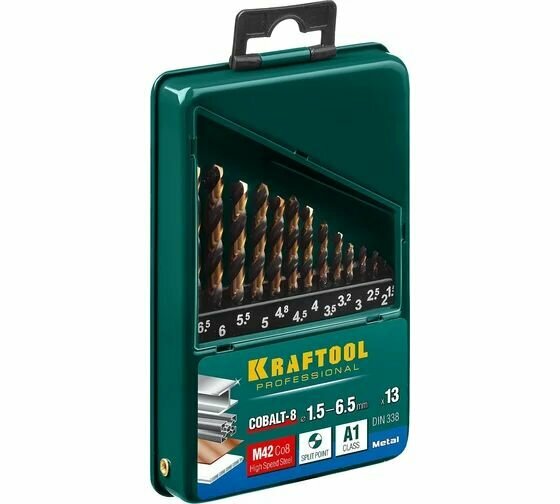 Набор сверл по металлу 13 шт Kraftool 29656-H13