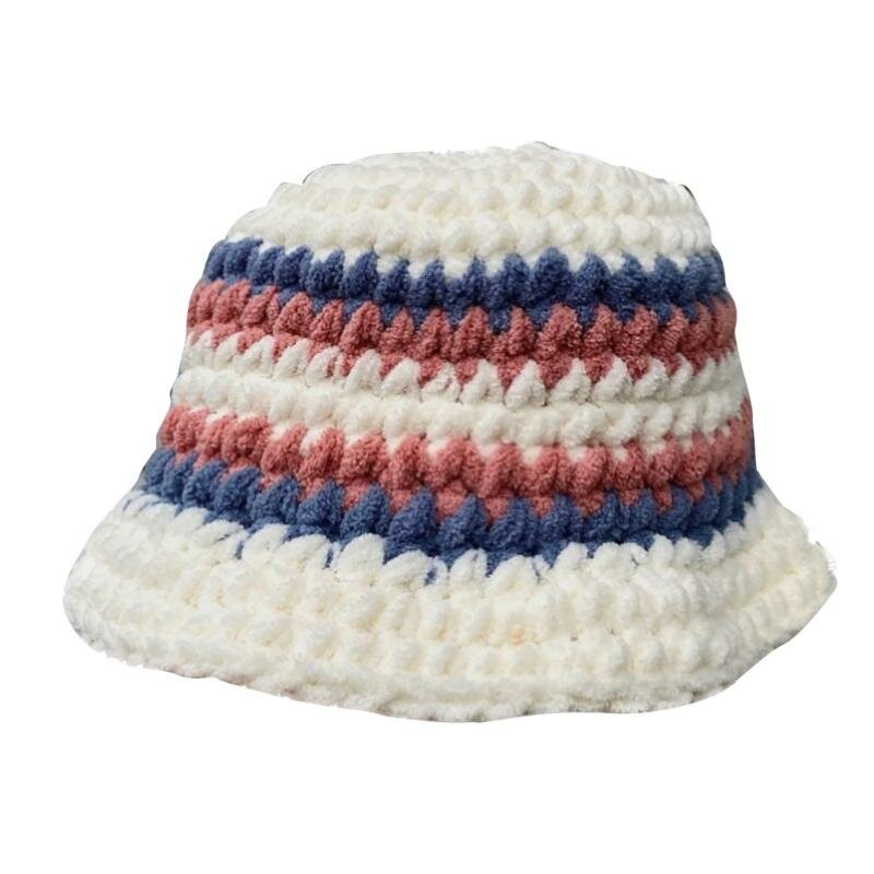 Вязаная панама для девочек, белый цвет 2