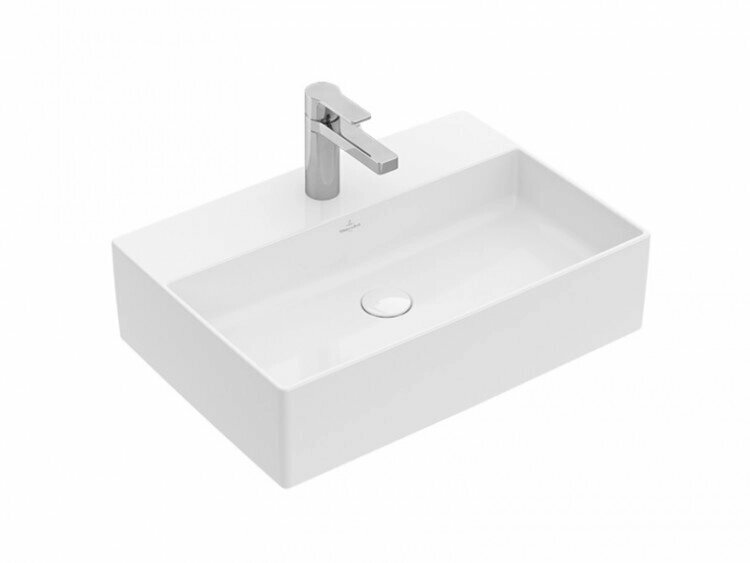 Раковины Villeroy & Boch Memento 2.0 4A076001 накладная, 60x42xh14см, альпийский белый