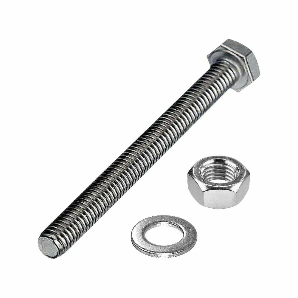 Болт нержавеющий 23 болта М4x50 мм DIN 933 10 шт.