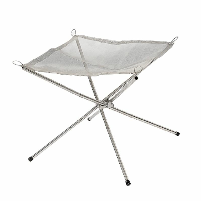 Переносная подставка для костра, складной сетчатый камин из нержавеющей стали, с сумкой для переноски