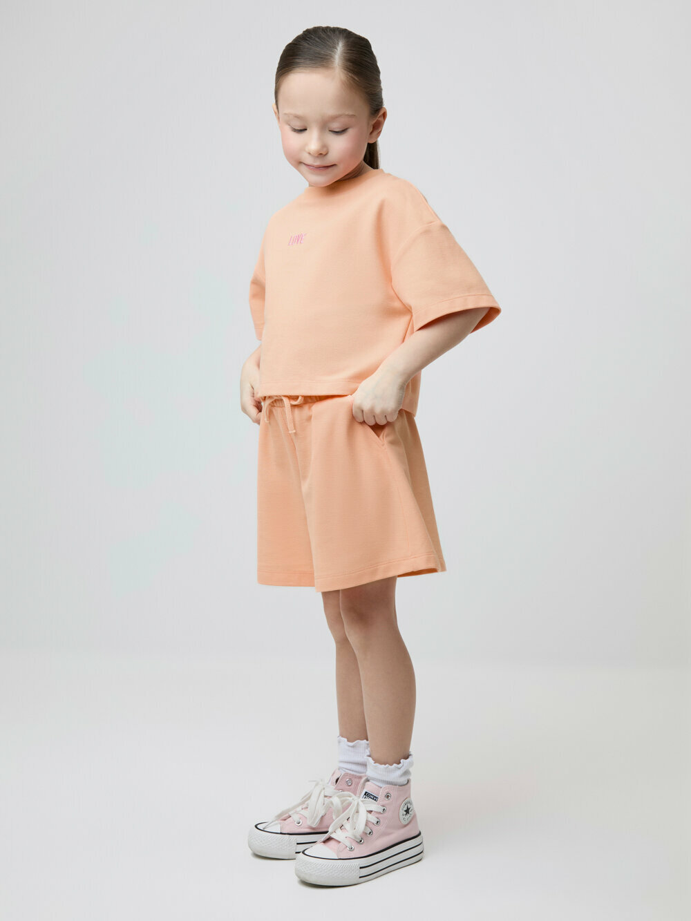 Шорты трикотажные детские, из натурального хлопка