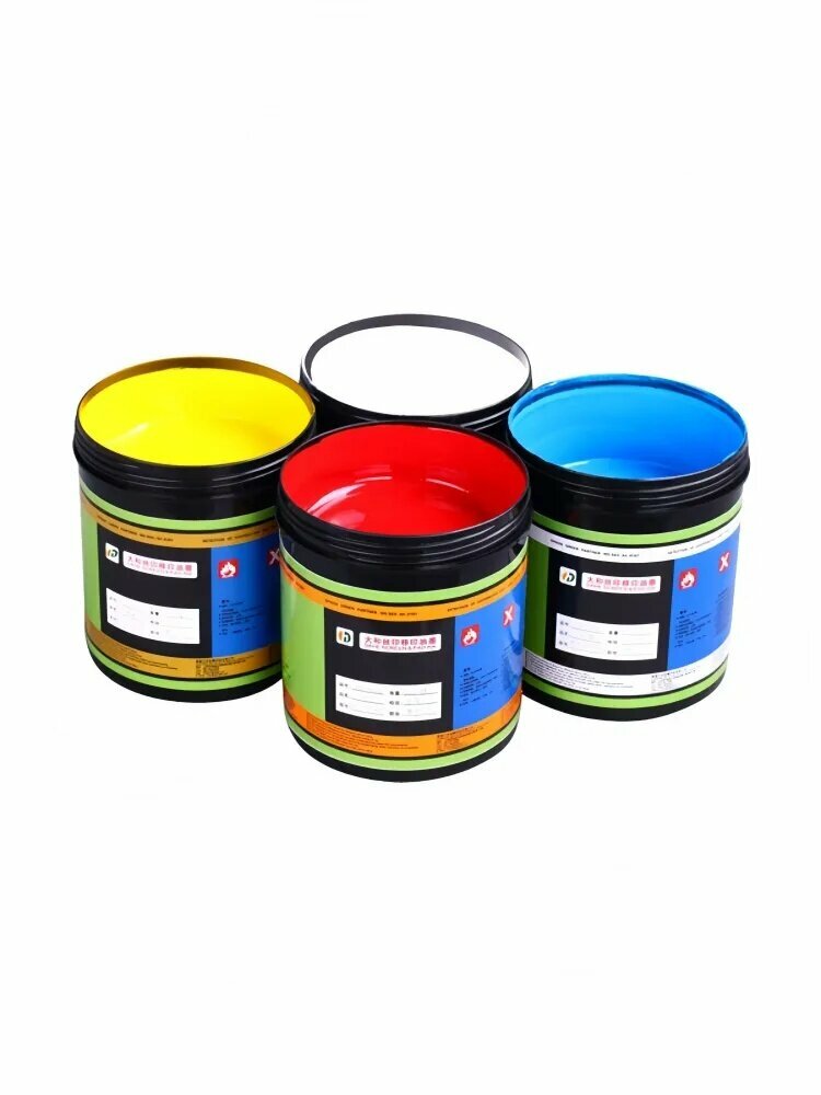 Чернила для трафаретной печати и тампопечати; полипропилен не требует обработки чернилами (серия 900); подходят для пластмасс, упаковки, декора, полипропиленовых материалов