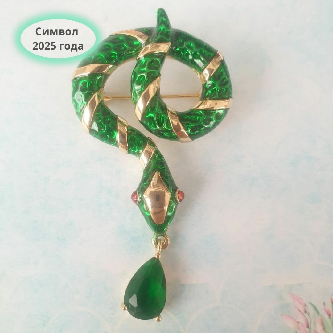 Брошь, стразы