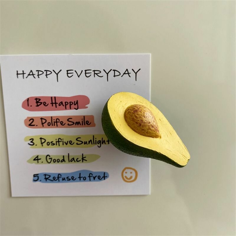 Симулированные фруктовые магниты для холодильника: клубника, банан, ананас, авокадо, драконий фрукт, креативные 3D магниты для домашнего декора