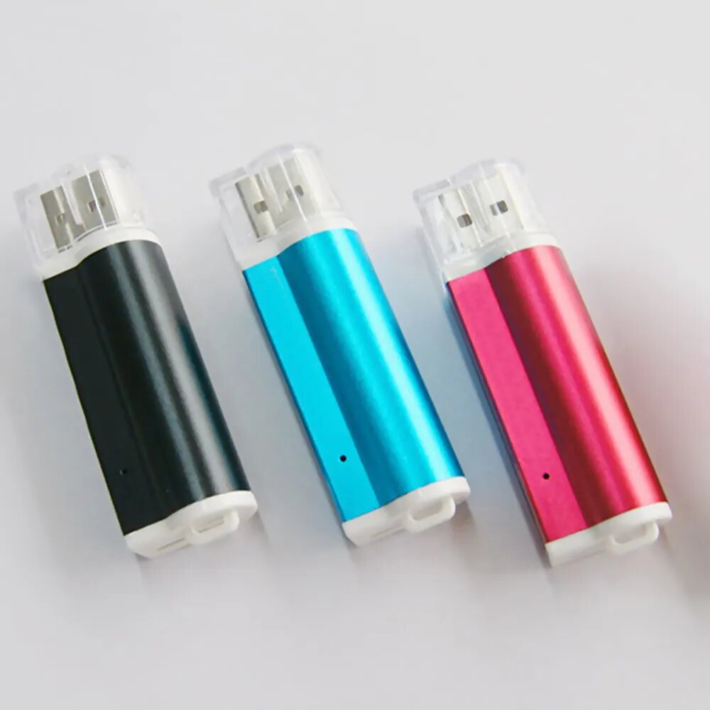 Многофункциональный картридер USB 2.0 с поддержкой TF/MS/SD/M2, черный