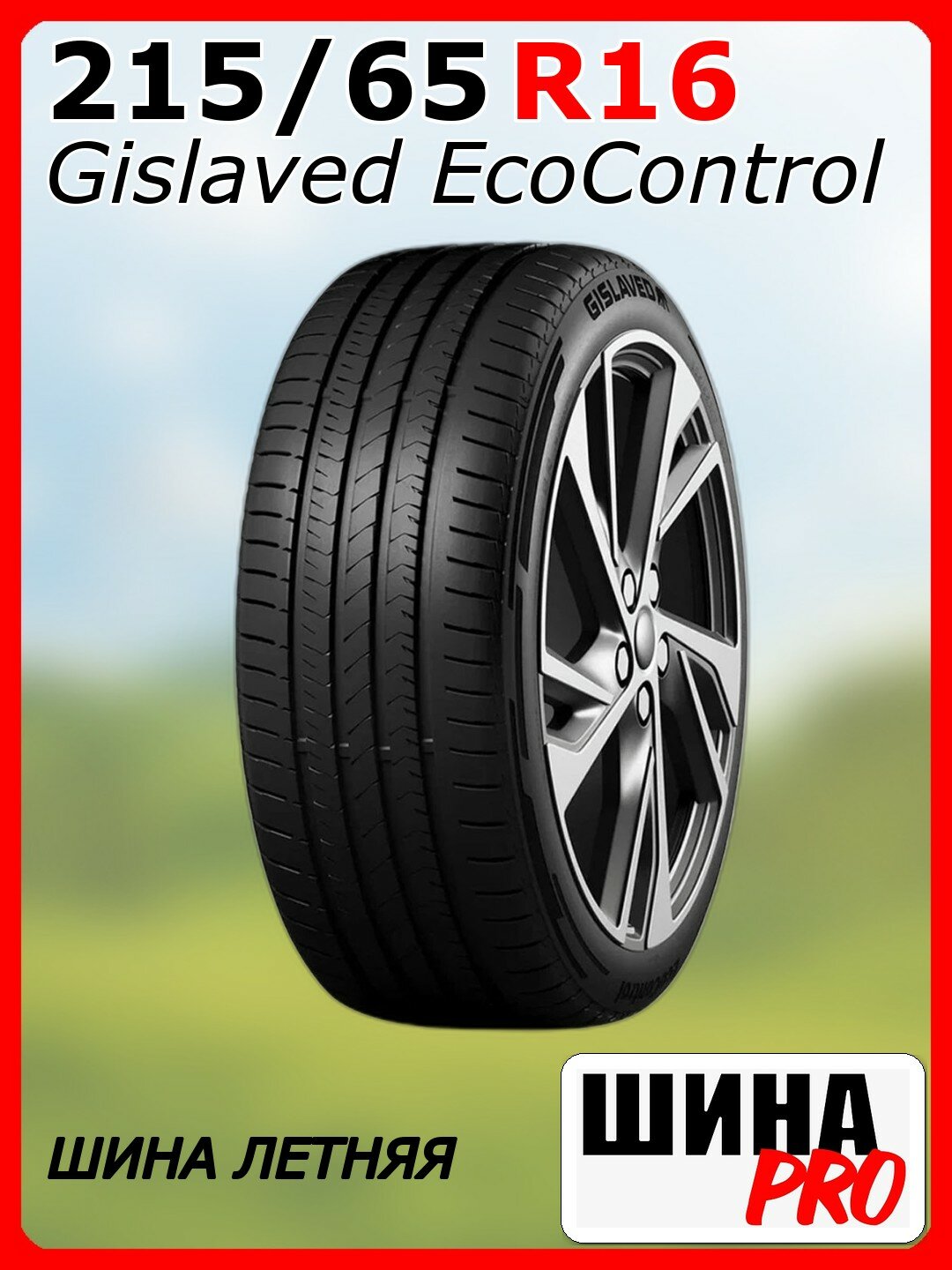 Шина летняя Gislaved 215/65/16 H 98 EcoControl для легковых автомобилей 16100120314