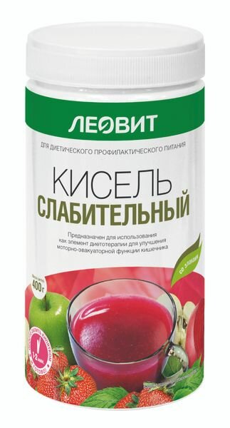 Кисель слабительный Леовит банка 400г