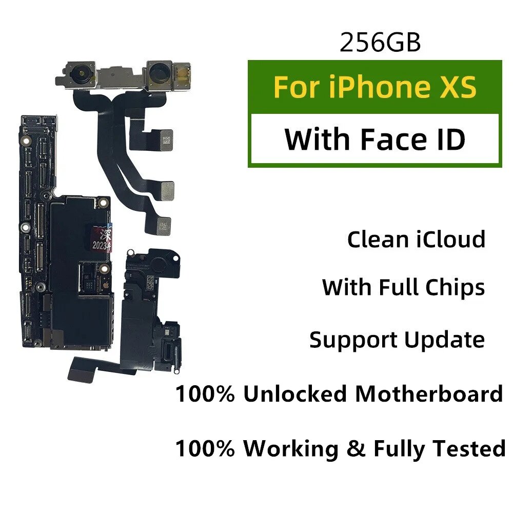 100% Полностью Разблокированная Материнская Плата Для iPhone X/XR/XS/XS Max С Face For XS 256g Face