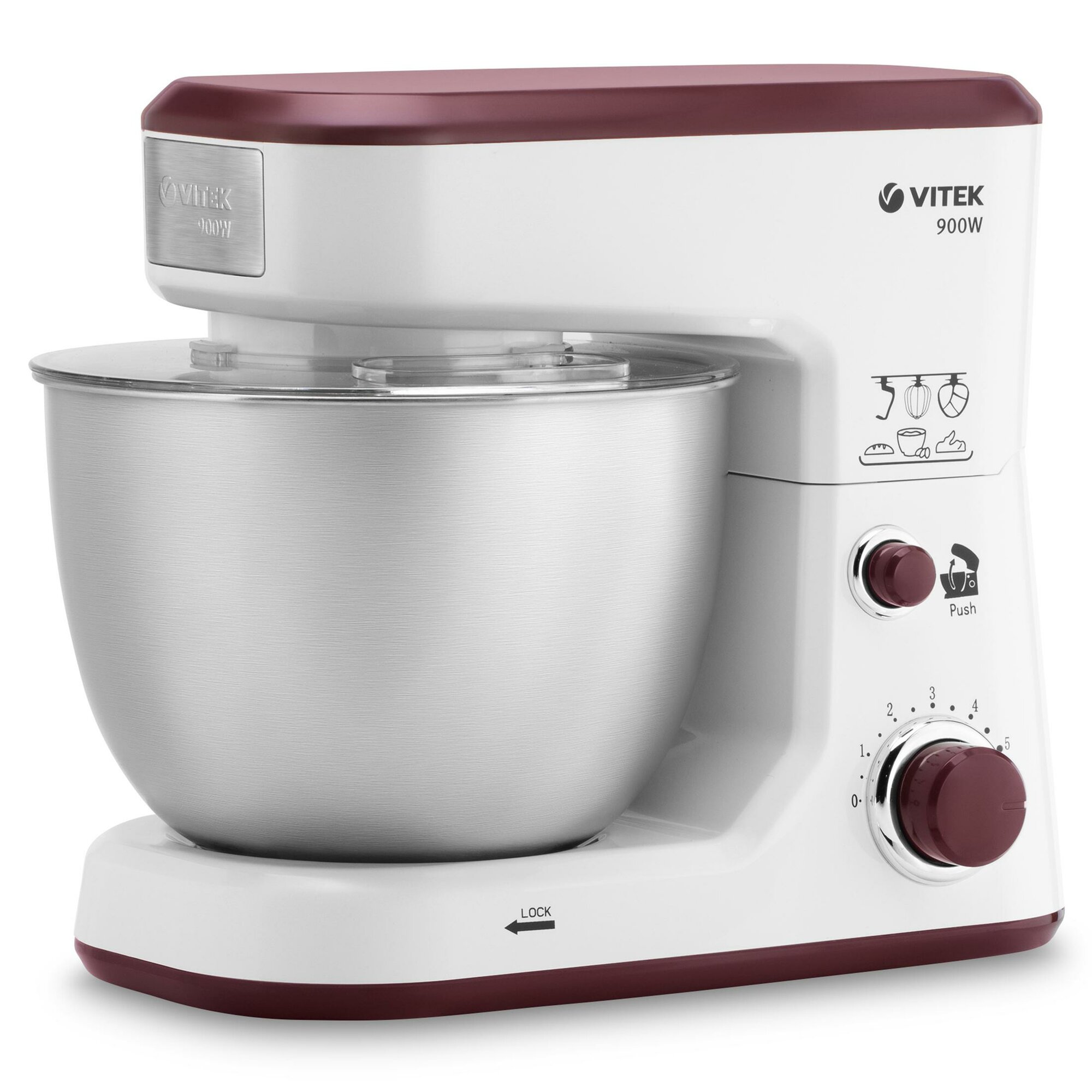 Миксер планетарный Vitek VT-1432 900Вт белый