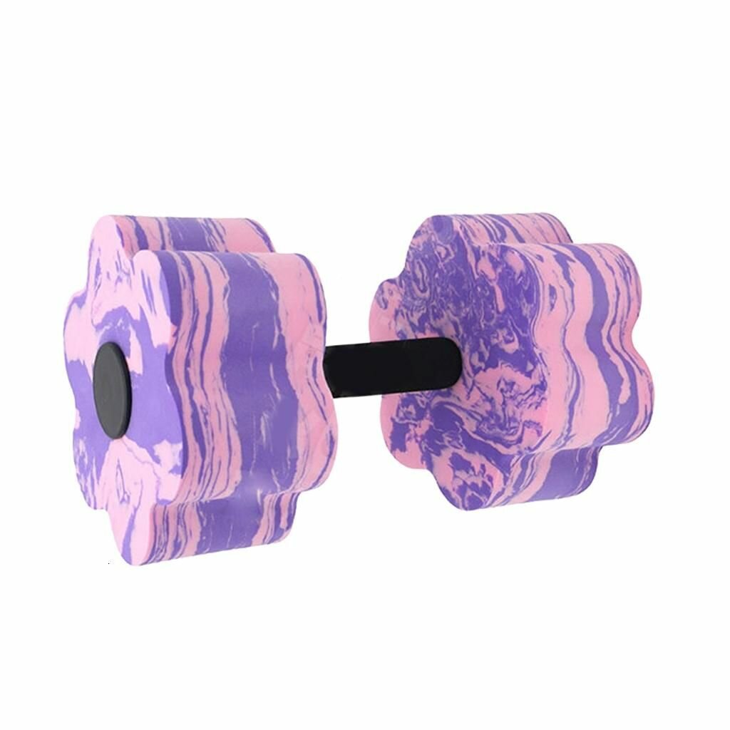 Водные гантели для бассейна, Фиолетовый и розовый