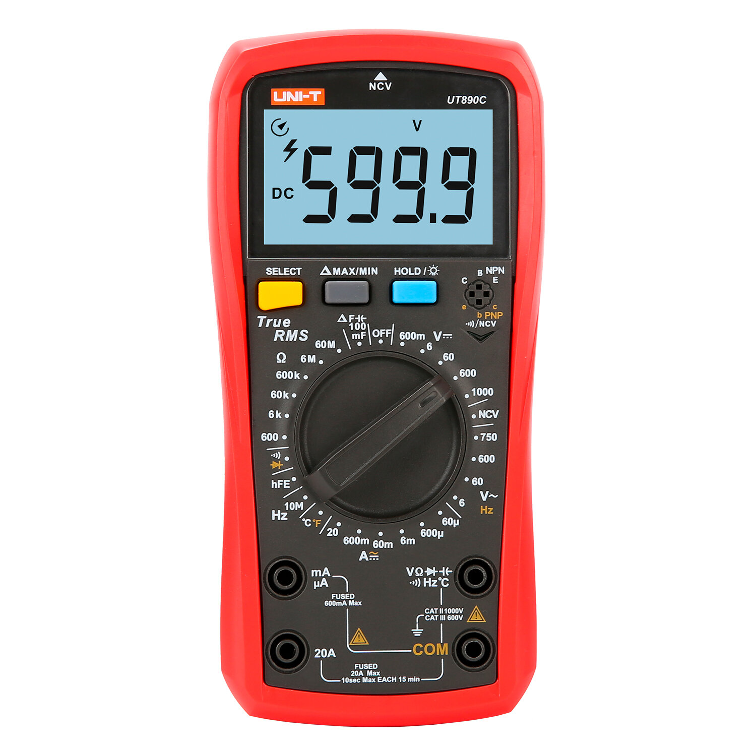 Мультиметр UNI-T UT890C, True RMS, измерение емкости до 100мФ
