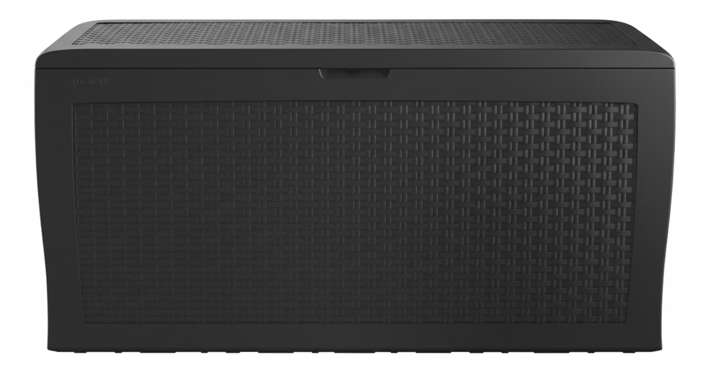 Сундук Keter "Самоа", плетеный пластик, графитовый цвет, 270л