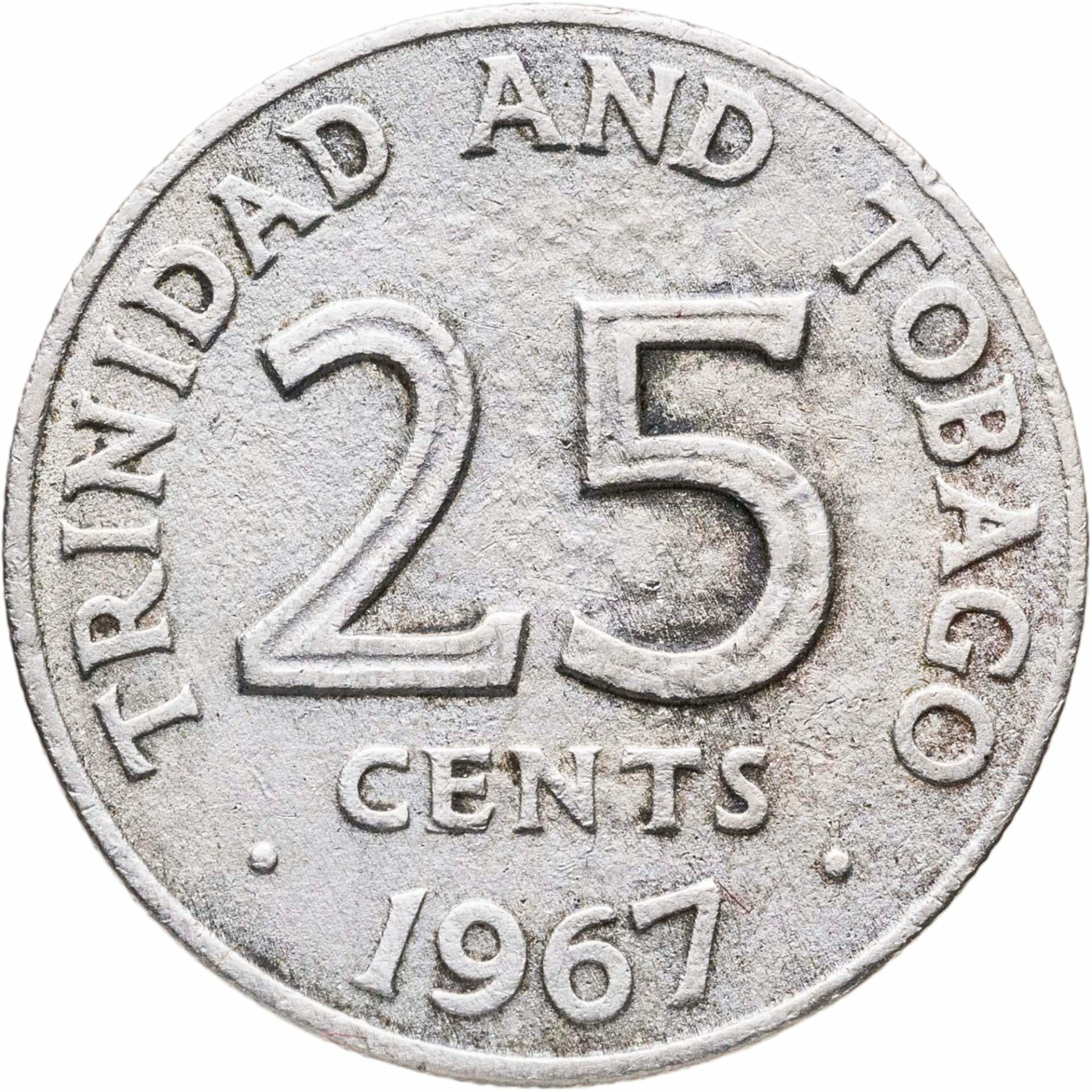 Тринидад и Тобаго 25 центов (cents) 1967