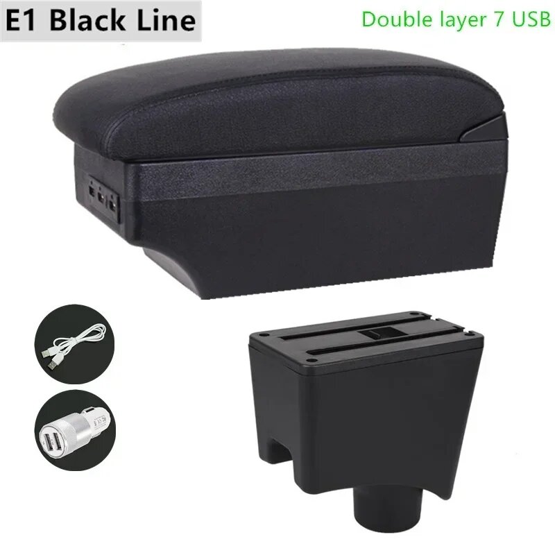 Подлокотник для Renault Sandero Logan 2 Dacia для Nissan Almera G15, автомобильный подлокотник для Lada LARGUS, ящик для хранения, аксессуар для ремонта автомобиля