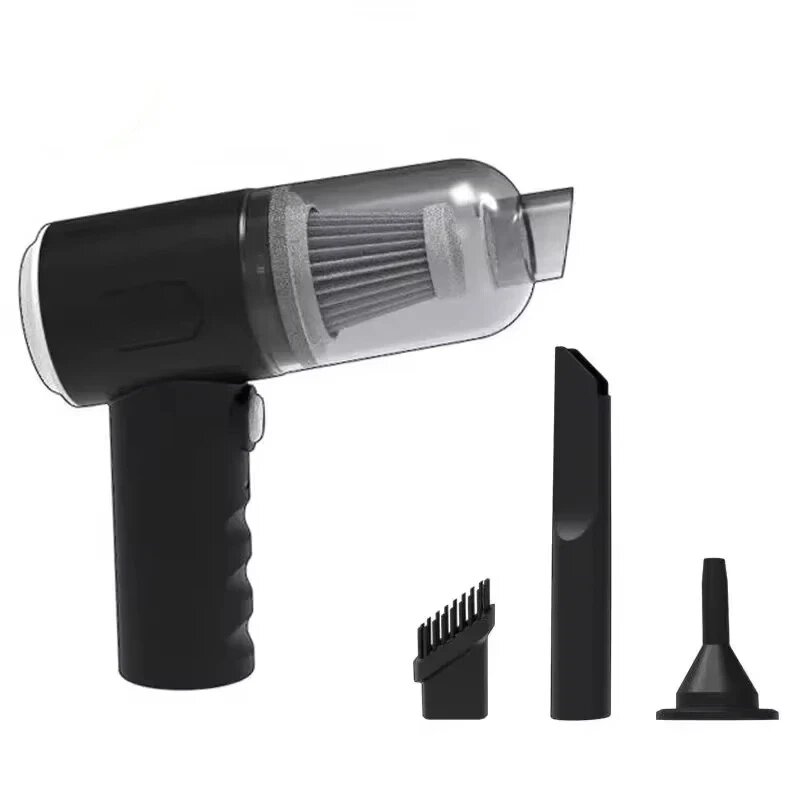 Автомобильный пылесос 2900000 Па 4 в 1, мощная чистая машина, беспроводной всасывающий Black