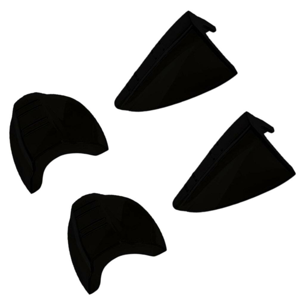Усиленные боковые защитные крышки для очков, Все черное - Маленькие 4 отверстия