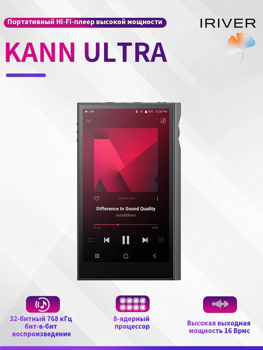 Iriver KANN ULTRA Поддерживает аппаратное декодирование для воспроизведения MP3 без потерь, портативный Hi-Fi музыкальный плеер