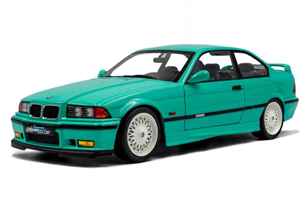 Модель коллекционная SOLIDO Bmw E36 M3 coupe 1991 mint green / бмв М3 ментоловый