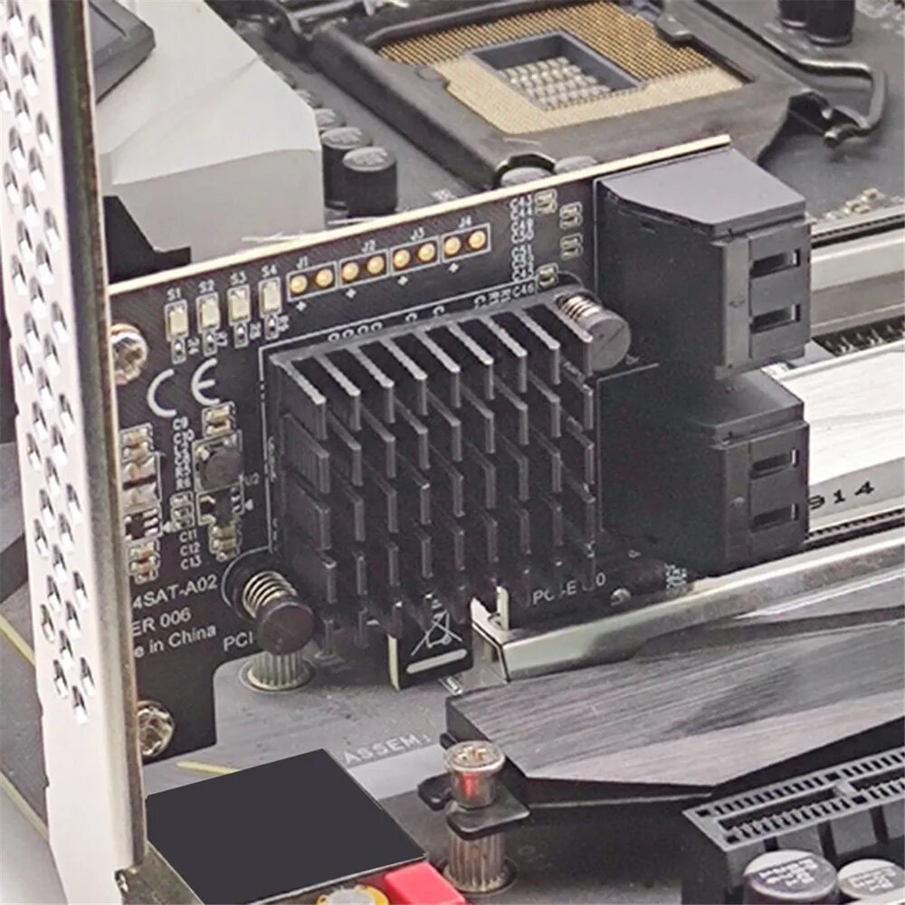 Карта расширения SATA3.0 для адаптера 6G порта PCI-E4 88SE9215
