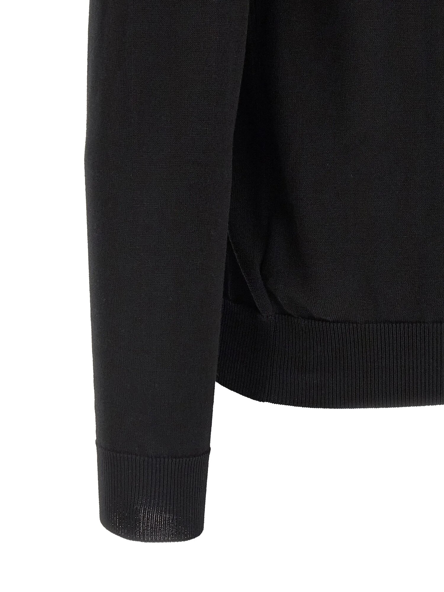 Свитер Zanone Cotton sweater, размер 52, , black/black — фото 1