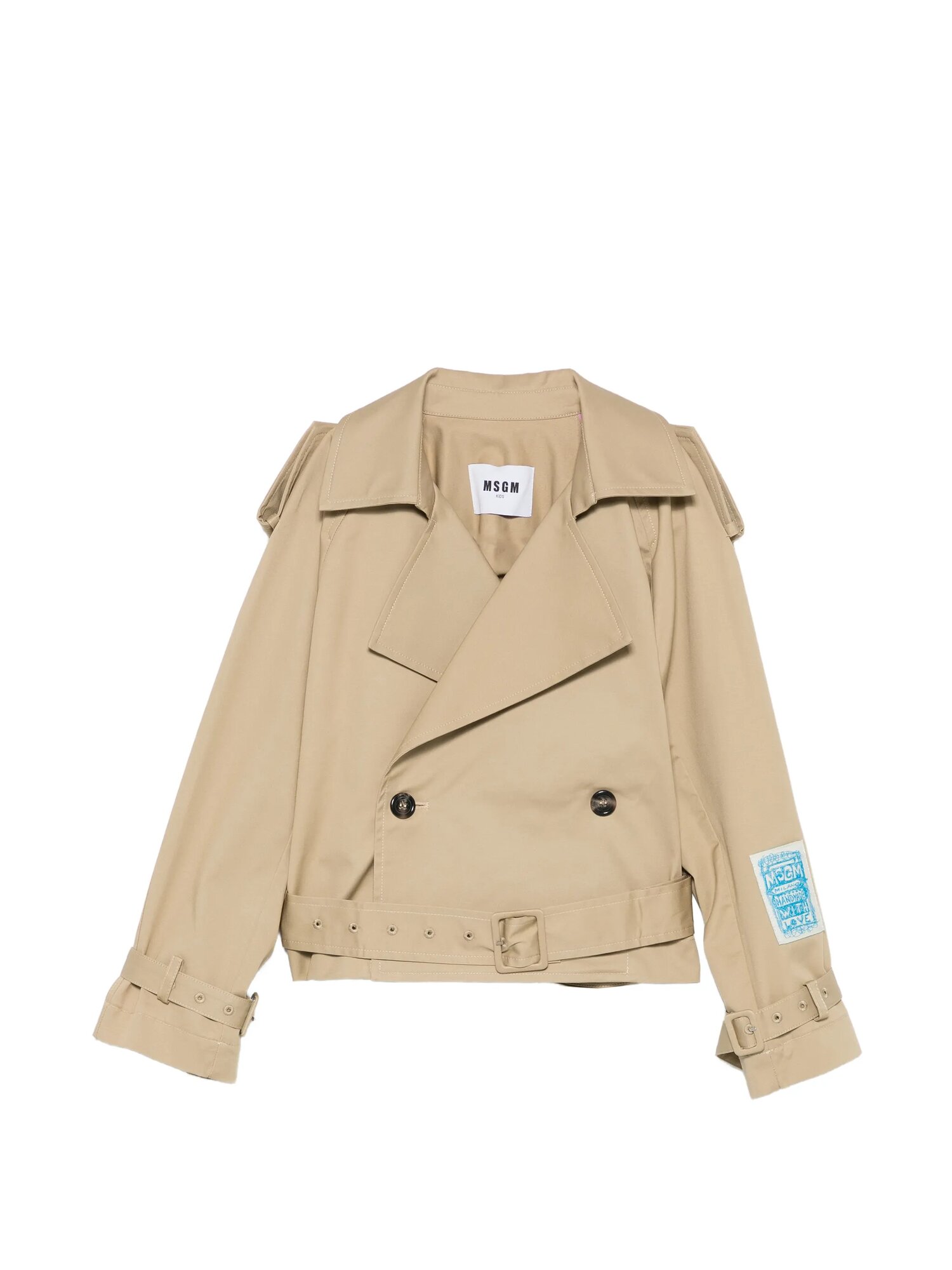 Пиджак Logo-patch double-breasted jacket