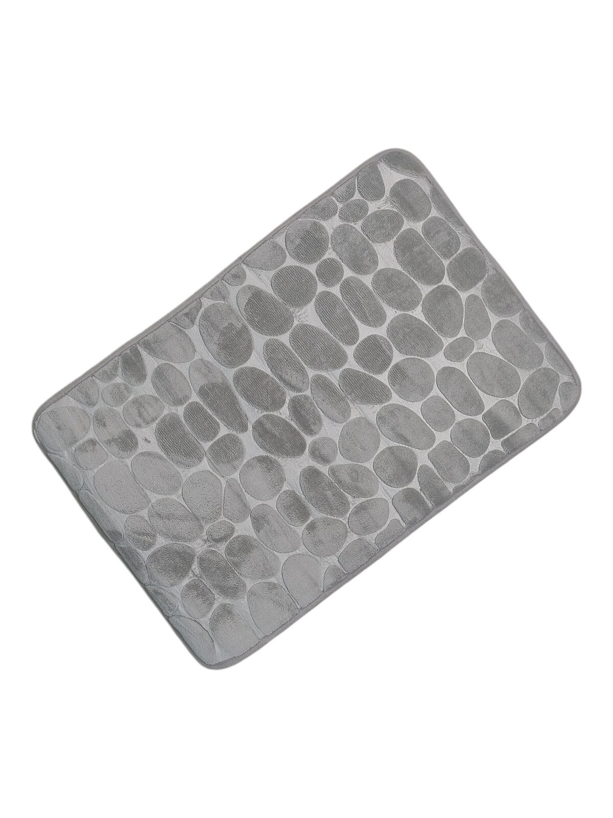 Коврик для ванной Камни, серый, 45х70см