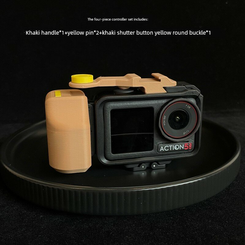 Кардиган-желтый набор ручки для GoPro Action 5 Pro, комплект из 4 шт. с быстросъемным креплением