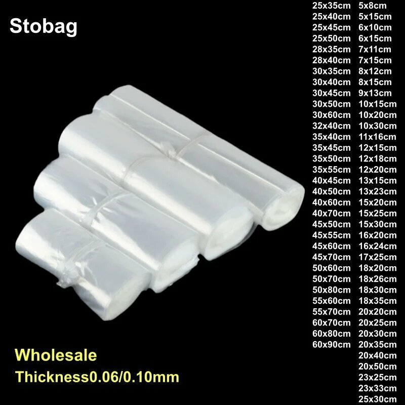 Прозрачные пакеты StoBag 100 шт. Thickness0.06mm, 50pcs 50x70cm