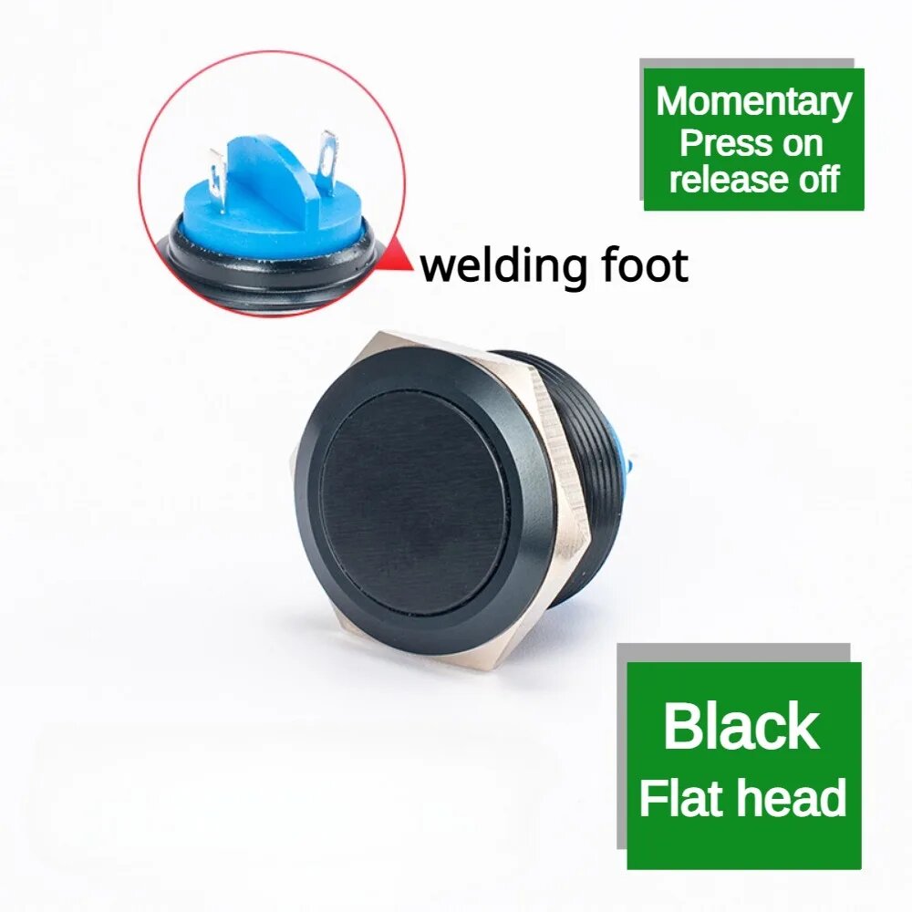 Переключатель кнопки Black flat head B