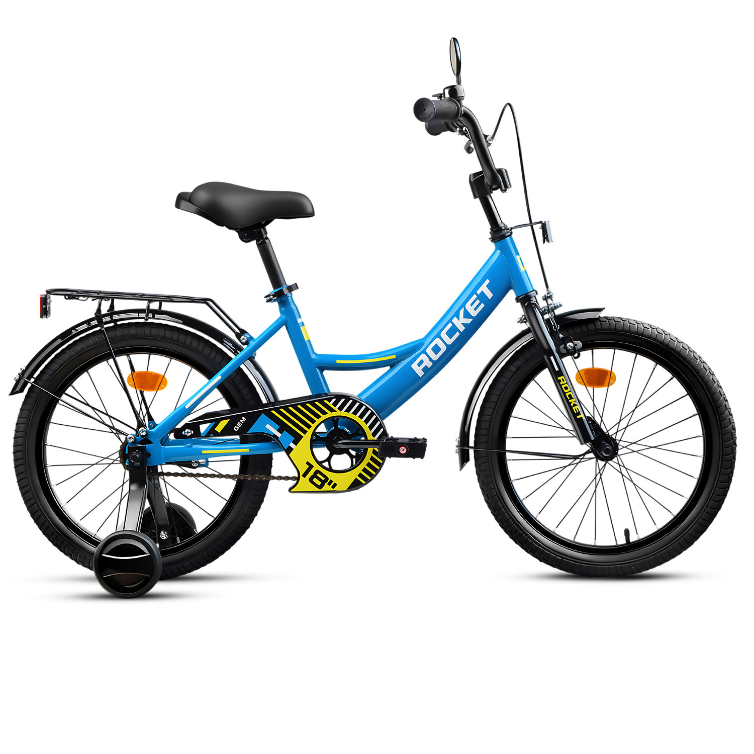 Велосипед 18" Rocket Gem, цвет голубой, рост 115 -130 см.( 6-8 лет)