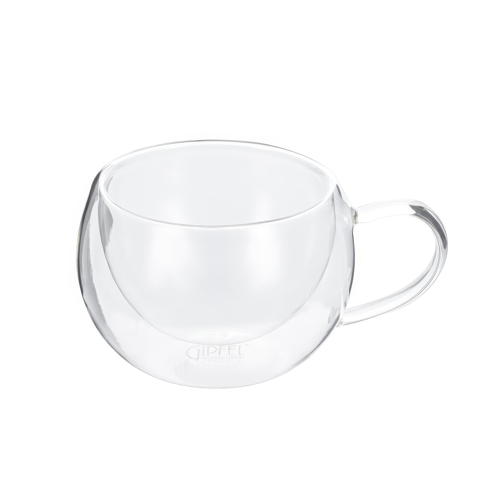 Чашка с двойными стенками Gipfel Asola 51030, боросиликатное стекло, бесцветный