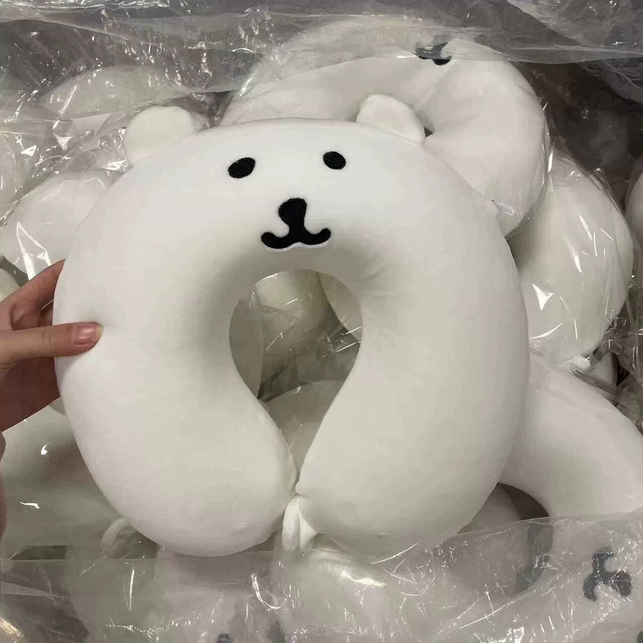 Подушка Self-Deprecating Bear из пены памяти U-образная для автомобиля и общежития — мягкий поддерживающий дизайн