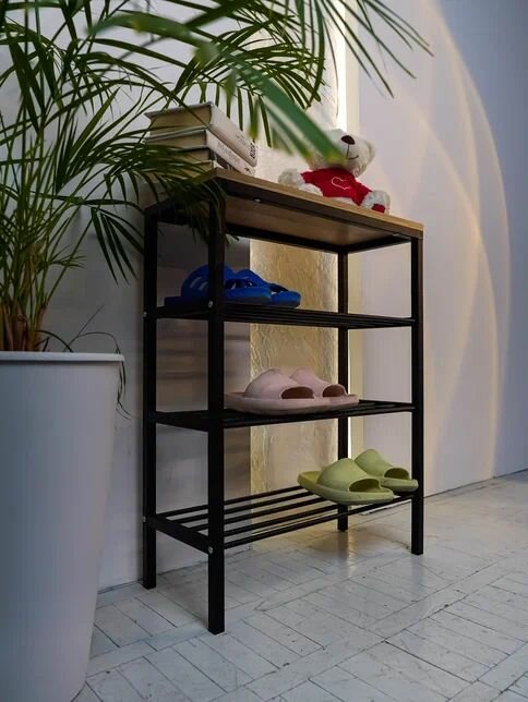 Обувница, этажерка для обуви в прихожую из металла