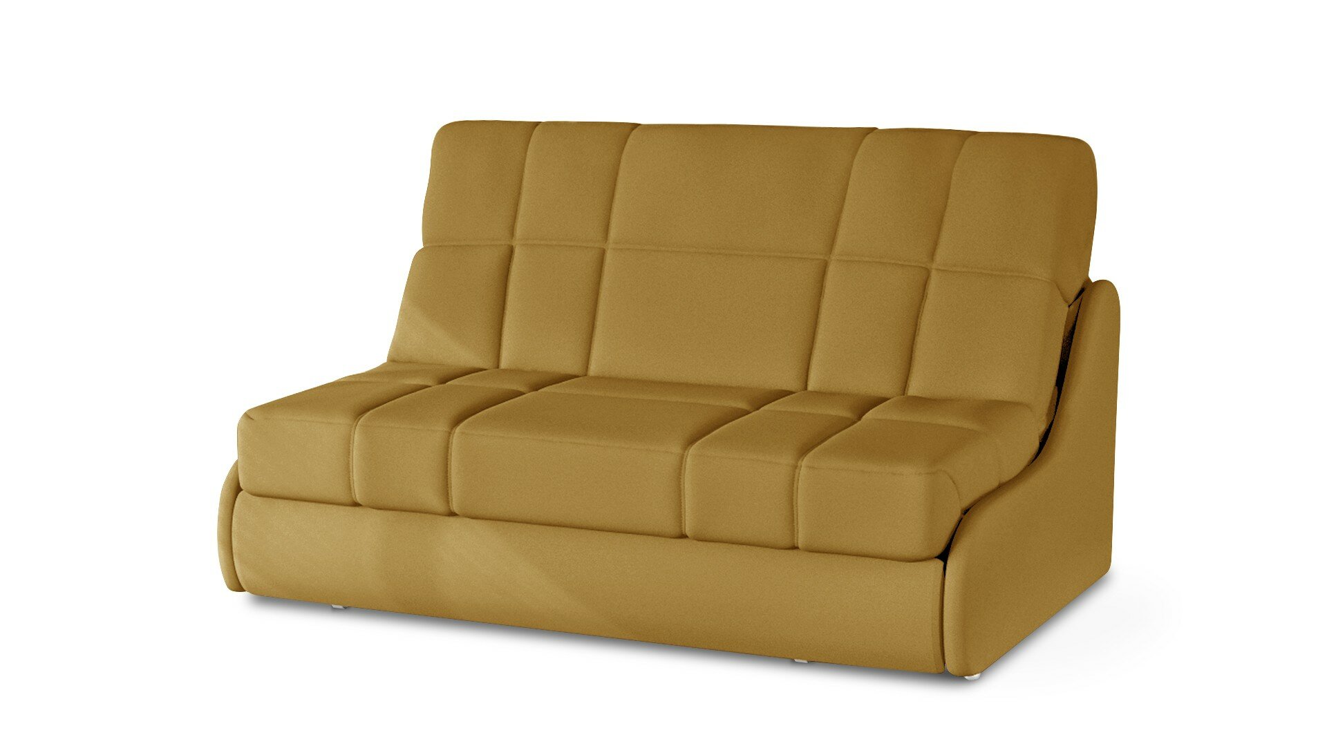 Диван Истван Лайт Velutto 56 NEW 151x105x88 см, желтый Велютто, аккордеон GOODFORM