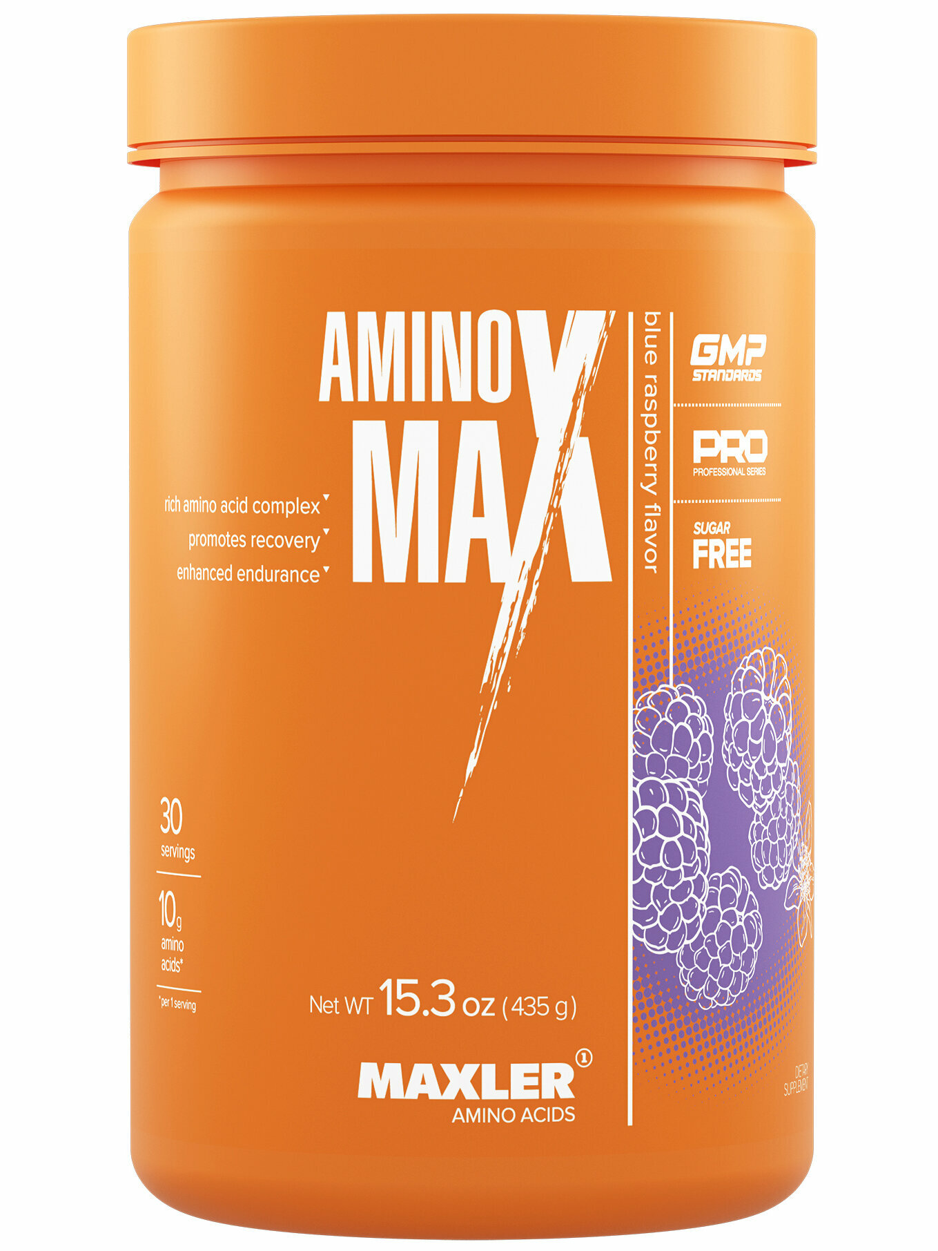 Аминокислотный комплекс, аминокислоты Maxler Amino Max - 435 г, голубая малина