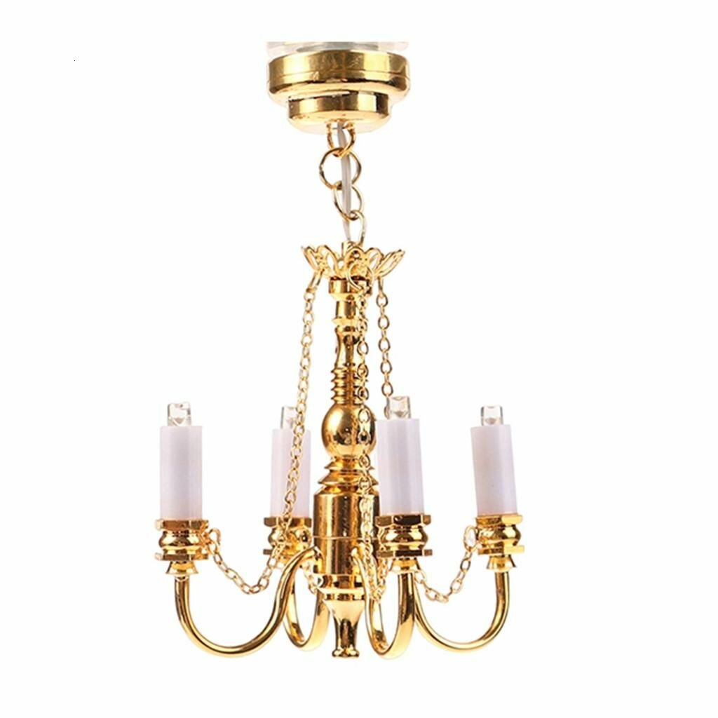 Миниатюрная модель потолочного светильника, аксессуары для кукольного дома