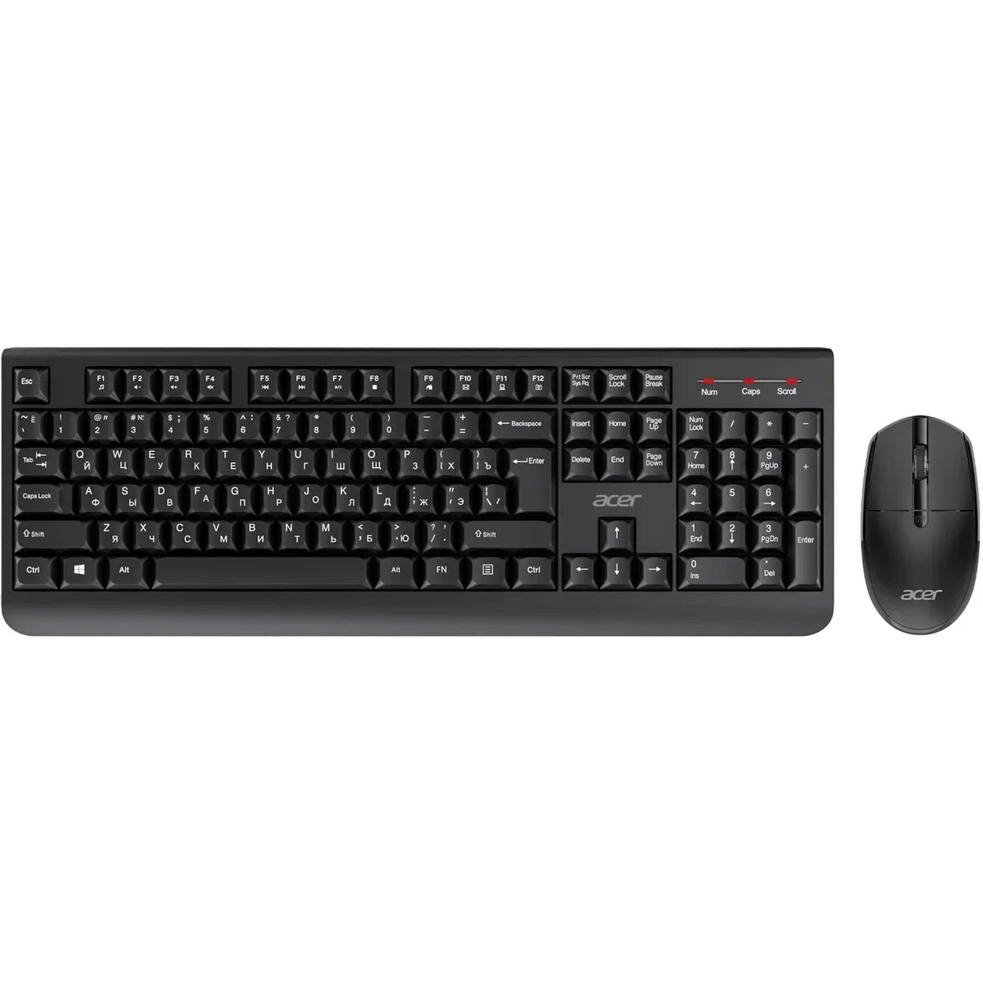 Клавиатура + мышь Acer OCC401 клав: черный мышь: черный USB беспроводная Multimedia (ZL. ACCCC.016)