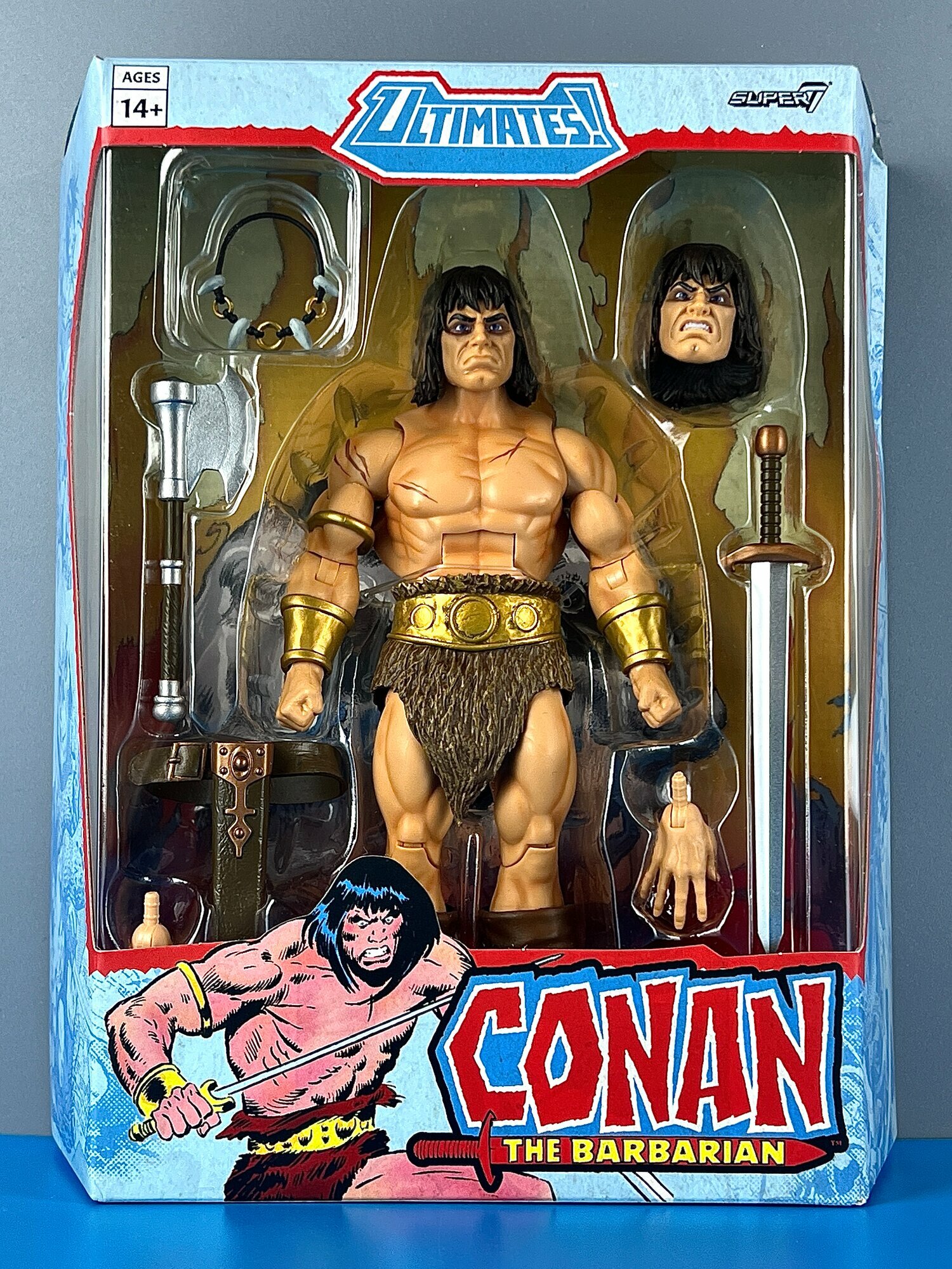 Фигурка Conan The Barbarian / Super7, Ultimates / Конан Варвар, Ультимейт, Коллекционная, 18 см.