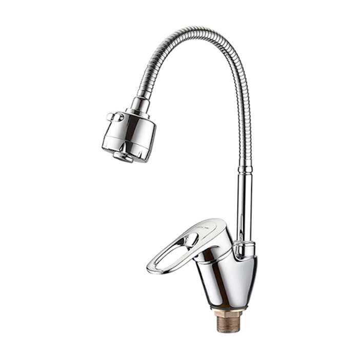 Смеситель для кухни с гибким изливом шлангом и душем Ledeme L4304