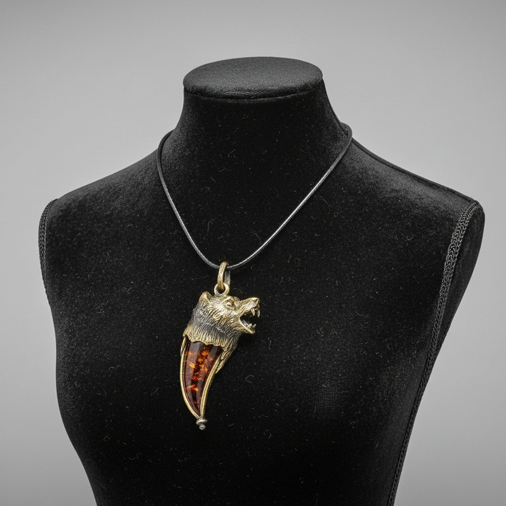 Подвеска, янтарь